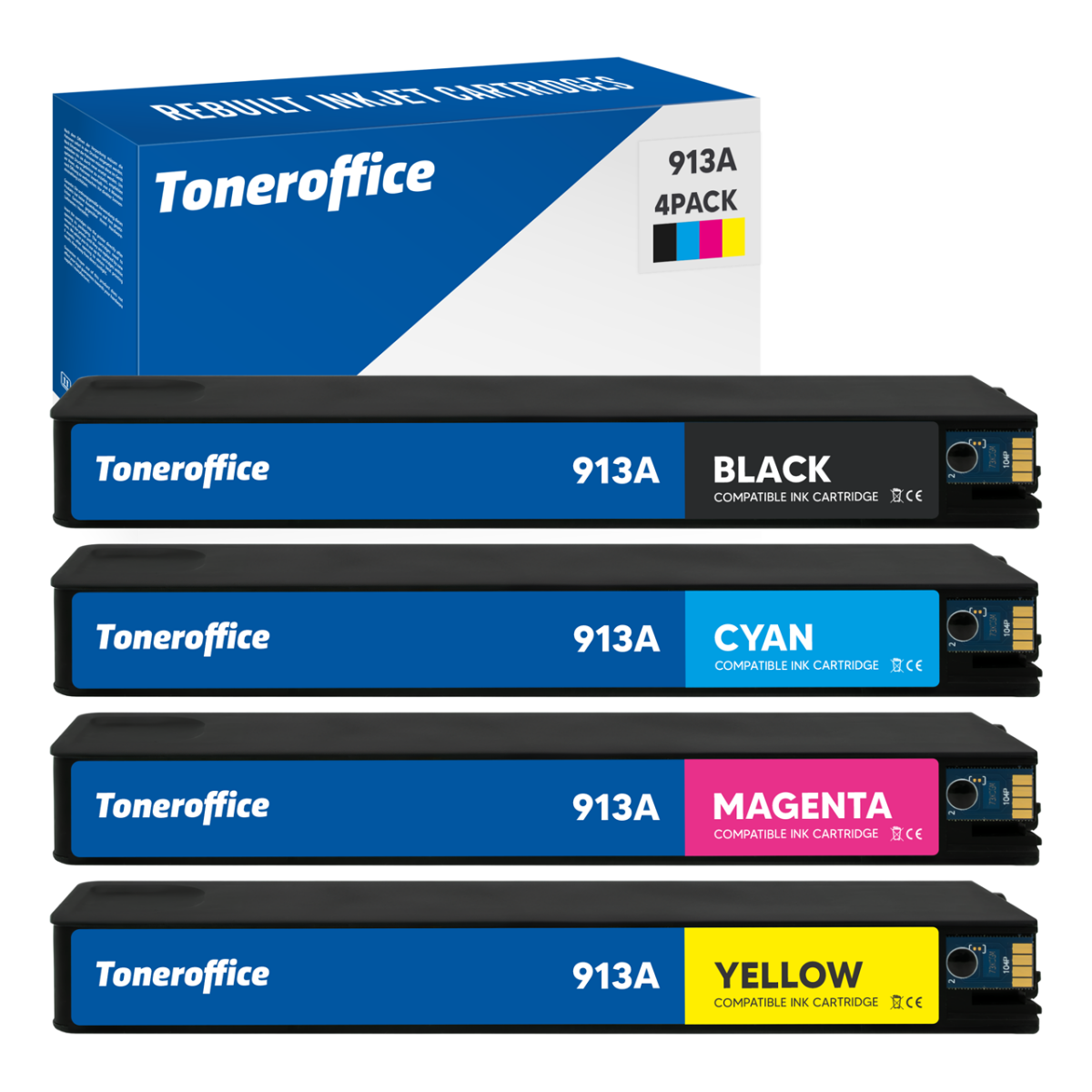 HP Pagewide Pro 477 DW DWT Patronen 913A kompatibel, 129,99