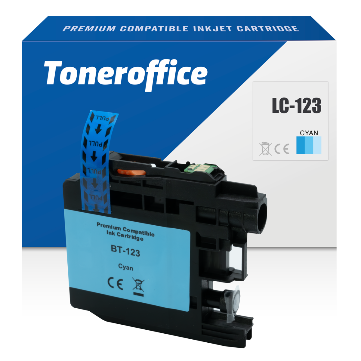 Brother LC-123 Cyan Druckerpatrone kompatibel | Toneroffice, 5,99