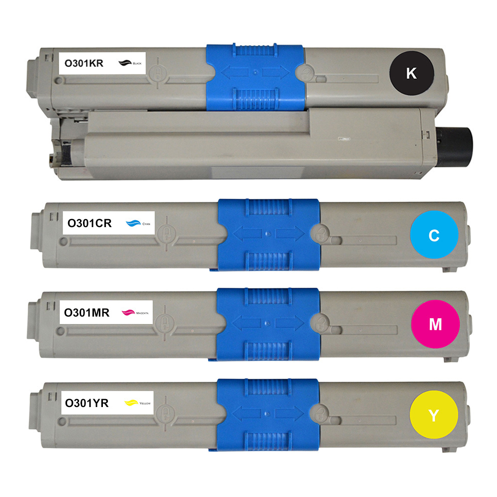 Oki C301 C321 Multipack 4er Set kompatibel | Toneroffice, 44,99