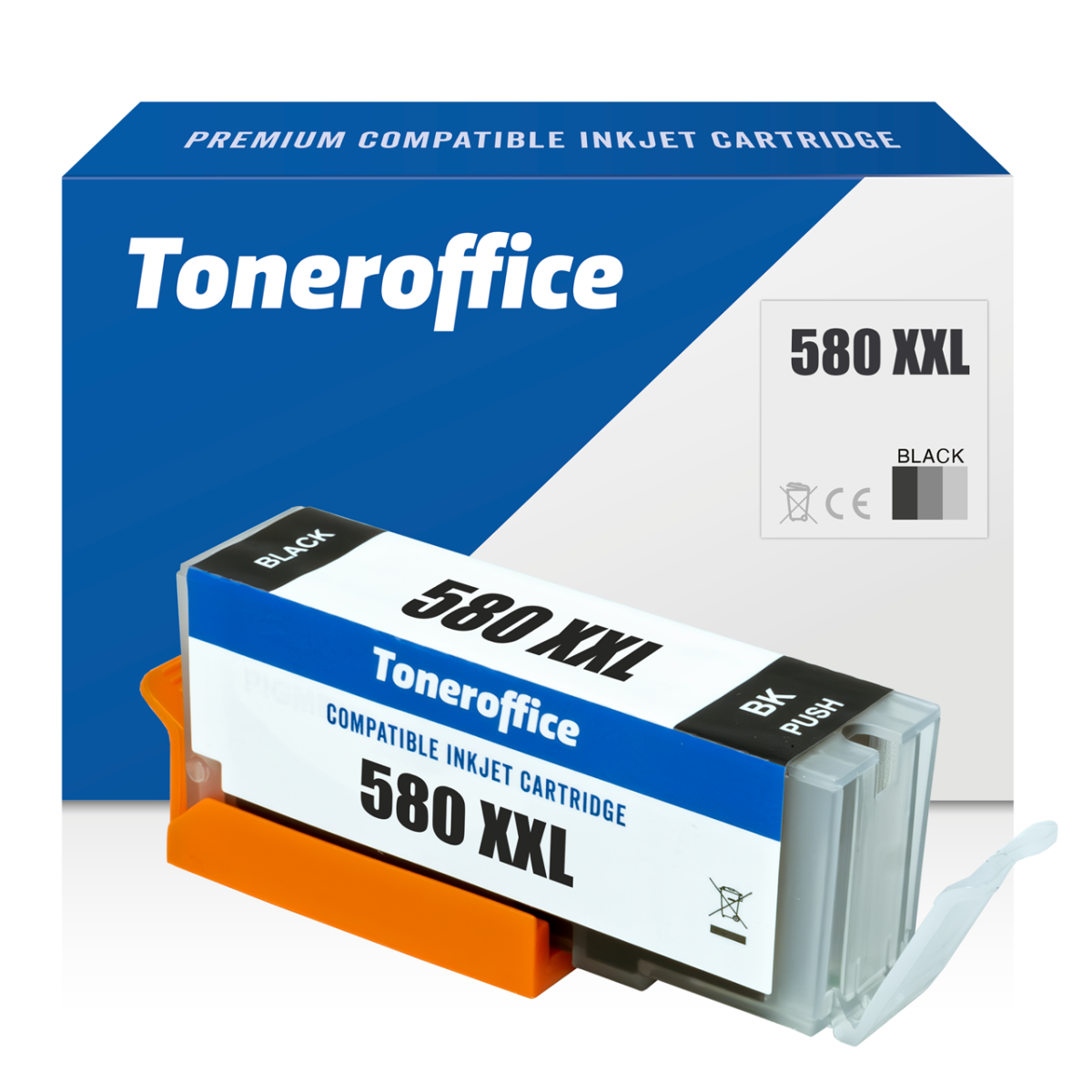 Canon PGI-580PGBK XXL Schwarz Tintenpatrone kompatibel, 4,79