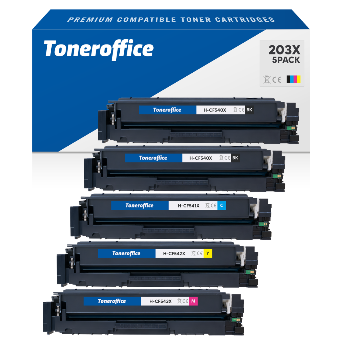 HP 203X Toner 5er Set kompatibel günstig kaufen, 114,99